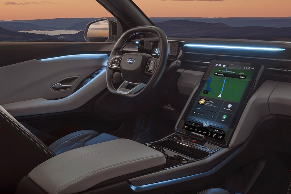 Interieur nieuwe elektrische Ford Explorer | Ford NL
